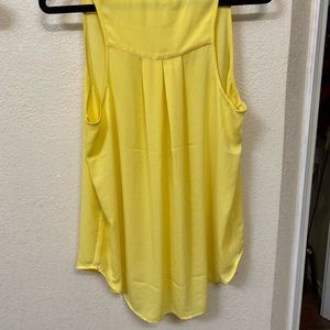 Rose & Olive | Tops | Rose Olive Yellow Sleeveless Top | Poshmark
